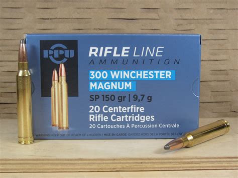 20 Round Box 300 Winchester Magnum 150 Grain Soft Point Ammo By Prvi