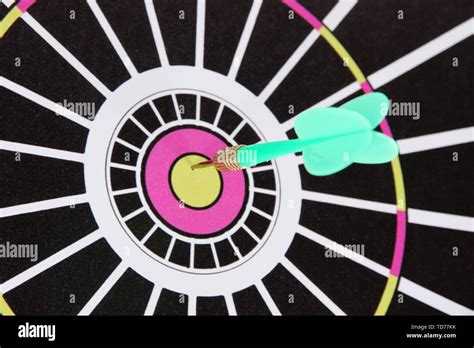 Target With Dart Close Up Stock Photo Alamy