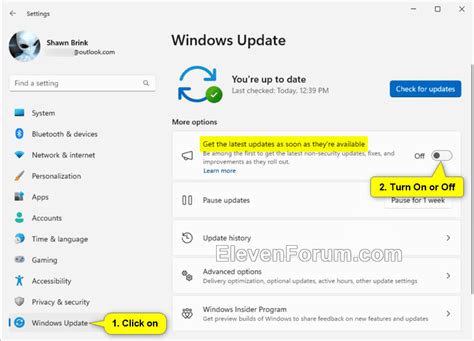 Enable Or Disable Get Latest Updates As Soon As Available In Windows 11 Windows 11 Forum