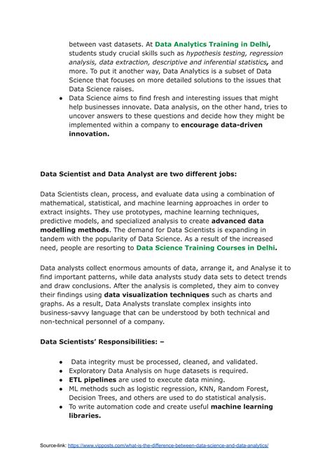 What Is The Difference Between Data Science And Data Analyticspdf
