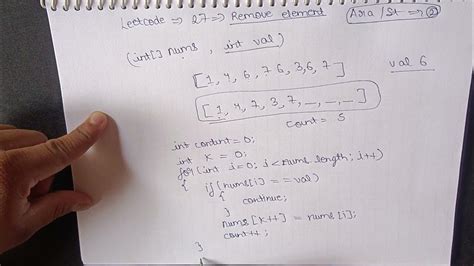 Leetcode 27 Remove Elements Youtube
