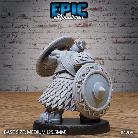 3d Printable Dwarf Tribe Juggernaut Dwarfen Warrior Mysterious