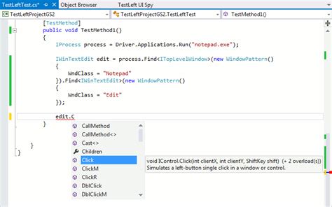 Write Test Code TestLeft Documentation
