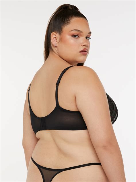 Renaissance Rose Unlined Demi Bra In Black SAVAGE X FENTY