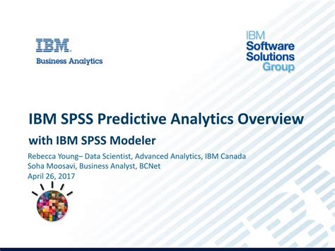 pdf ibm spss predictive analytics overview bc · ibm spss predictive