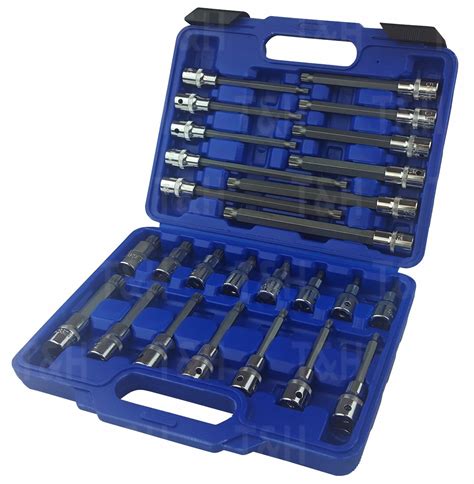 Bergen Extra Long Spline Bit Socket Set 1 2 Dr Triple Square Spline