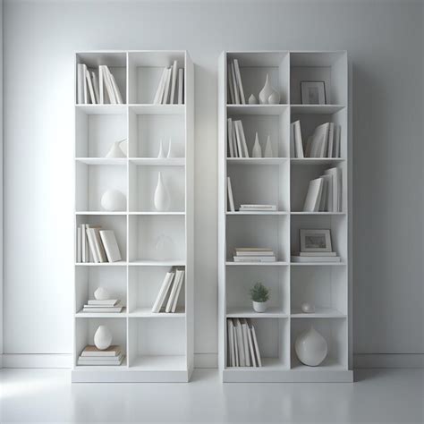 Premium Photo Shelving Unit Elegant Bookshelf