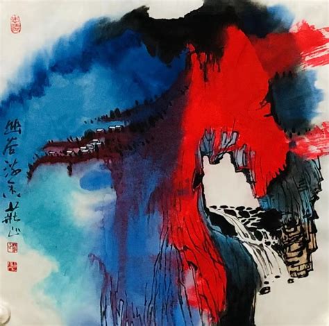 花鸟画庄正，庄正画家齐璜画院庄正、齐璜画院院长白石嫡傳龔篤平