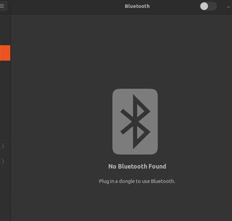 ubuntu 22 04 bluetooth showed no bluetooth found plug in a dongle to