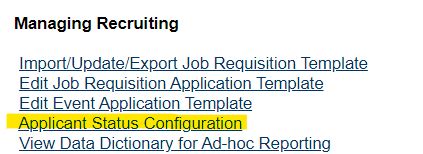 Quick Guide To Editing The Applicant Status Config SAP Community