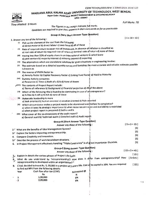 Mtech 3rd Sem Pdf