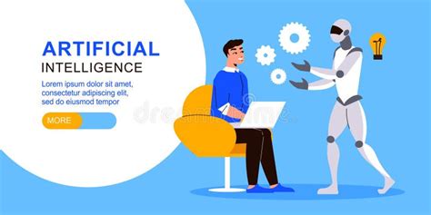 Robotics Sale Banner Composition Stock Vector Illustration Of