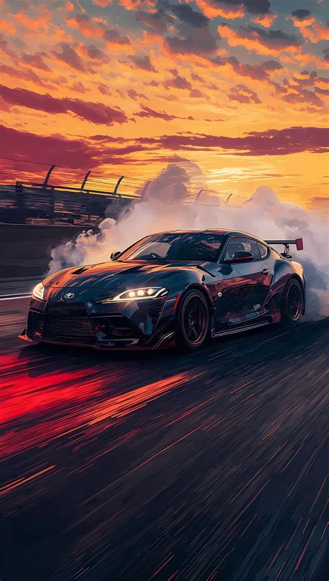 Pictureplunge 4k Wallpapers Download Toyota Supra Drift Sunset