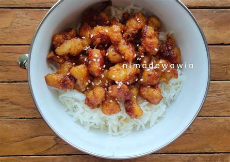 Resep Caramel Chicken Rice Bowl Oleh Wawia Ni Made Cookpad