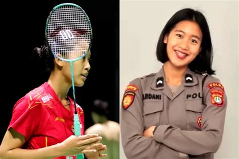 Putri Kw Bukan Pemain Bulu Tangkis Biasa Bripda Cantik Ini Tim