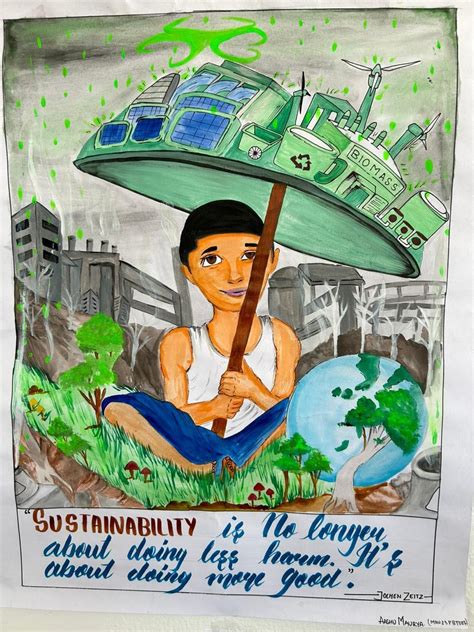 Poster On Sustainable Development Poster Drawing Sustainable