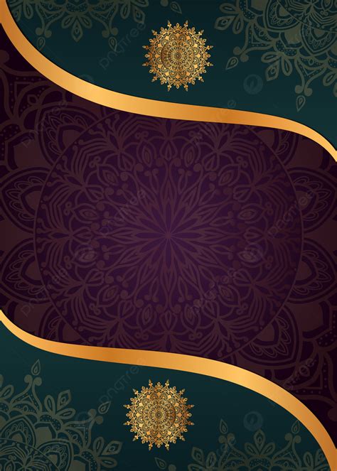 Background Latar Belakang Mandala Emas Kerajaan Mewah Dengan Perbatasan