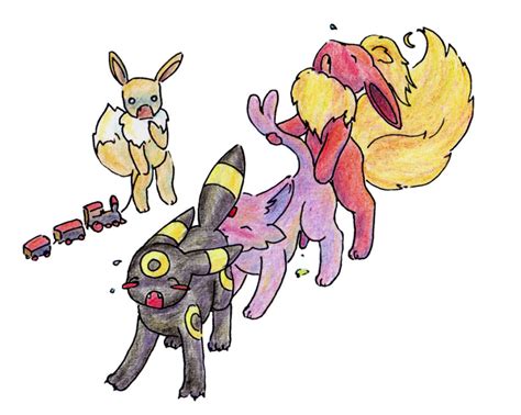 Rule 34 Dominant Feral Eevee Eeveelution Espeon Flareon Fur Furry Ears Furry Tail Male Male