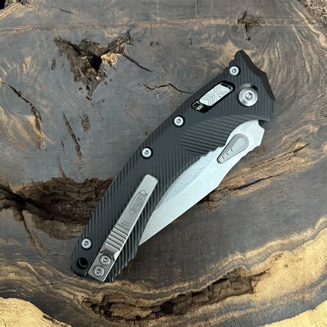 Microtech Amphibian Ram Lok Se Black Fluted Aluminum Stonewash
