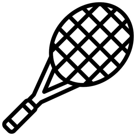 Premium Vector Tennis Racket Icon Style