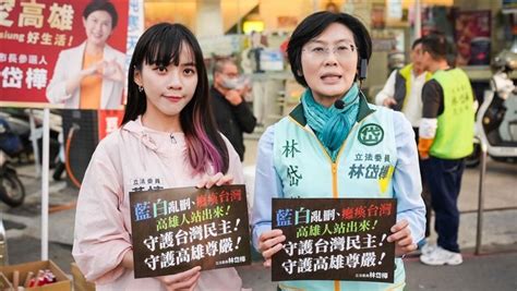 反癱瘓救台灣！綠委林岱樺與黃捷聯手出擊 前進高雄內惟市場宣講 政治 三立新聞網 Setncom