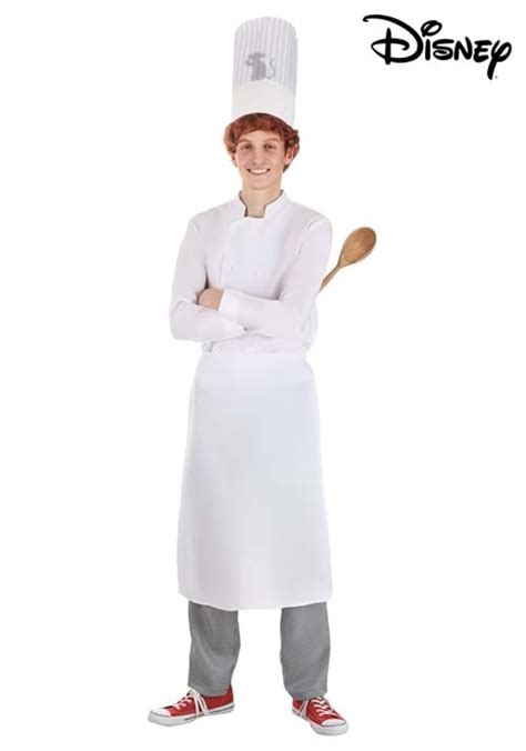 Disney And Pixar Mens Alfredo Linguini Ratatouille Costume With Light Up