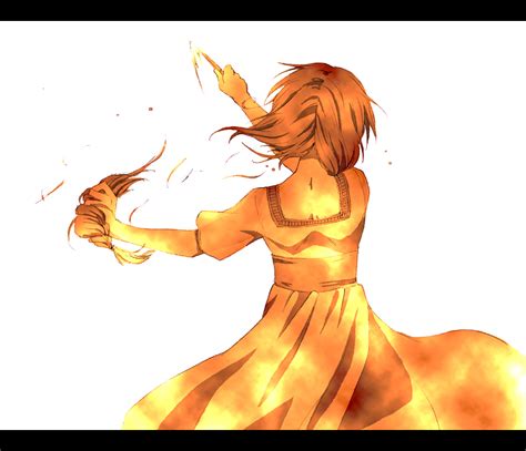 Anime Girl Cutting Her Hair