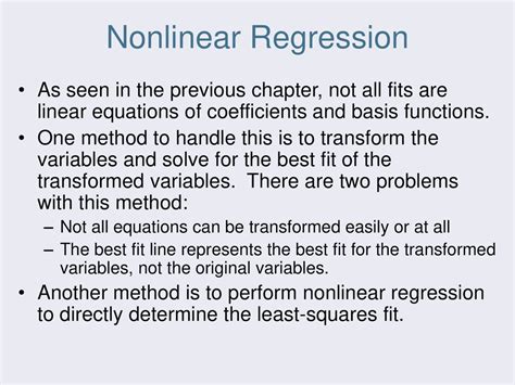 General Linear Least-Squares and Nonlinear Regression - ppt download