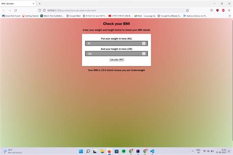 title bmi calculator · issue 291 · sulagna dutta roy webeginner