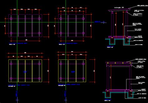 Bloque Pergola Autocad