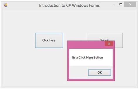 How To Use Button In C Windows Form The Engineering Projects