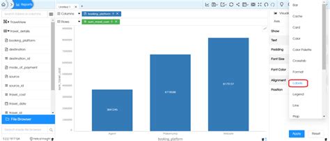 Data Label Customization Options Helical Insight