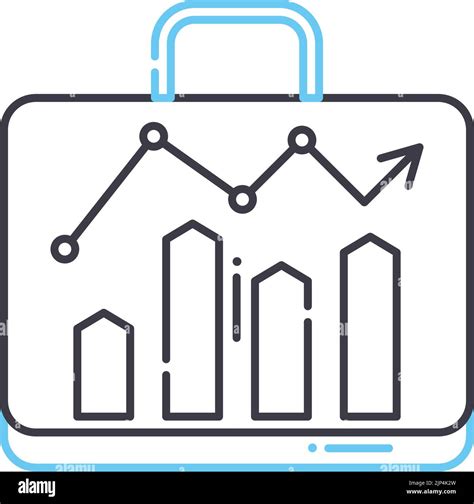 Business Analysis Line Icon Outline Symbol Vector Illustration Concept Sign Stock Vector
