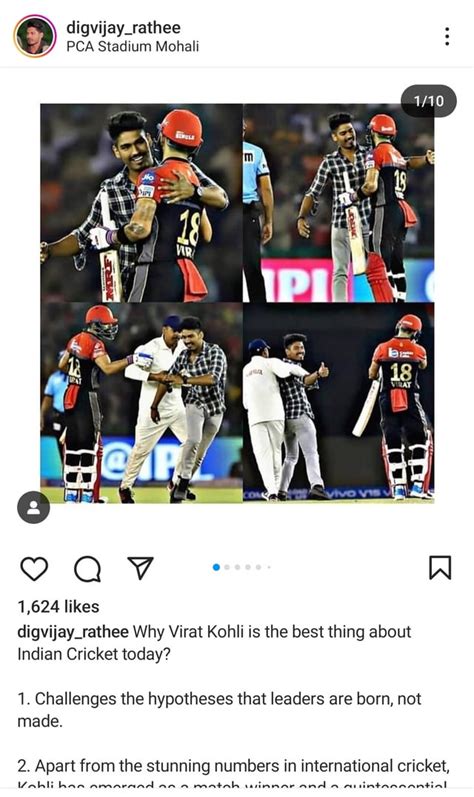 Digvijay Rathee Is A Big Fan Of Virat He Once Invaded Pitch Just To