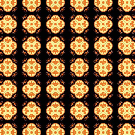 Decorative Tile Pattern Template Flat Symmetric Repeating Design