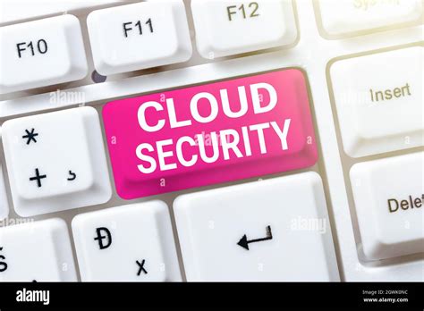 Conceptual Display Cloud Security Business Concept Protection Of Data Stored Online From Theft