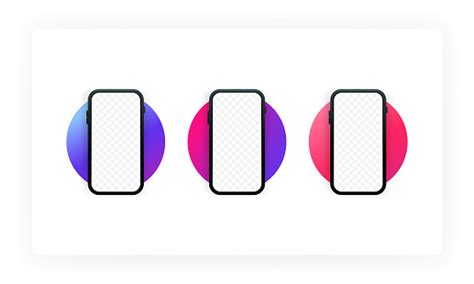 스마트 폰 프레임 덜 빈 화면 일반 장치를 모형으로 만듭니다 Ui Ux 스마트 폰 세트 인포그래픽 또는 프레젠테이션 Ui 디자인