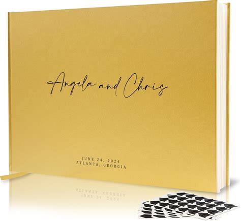 Personalized Guest Book Premium Custom Guest Signing Book