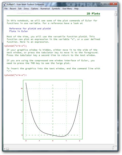 Portable Euler Math Toolbox Download Free Windows 19 3 Softpedia