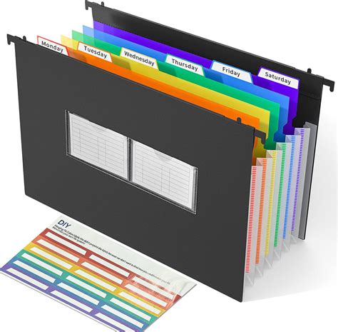 Plastic Expanding Hanging File Folders For Filing Cabinet