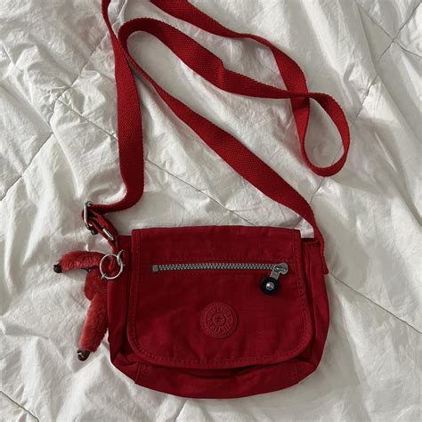 Vintage Red Kipling Bag Great Condition Kipling Depop