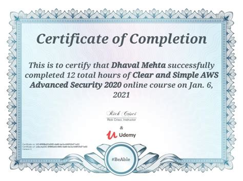 Dhaval Mehta On Linkedin A Year Starts With Aws Advanced Security 2020 12 Comments
