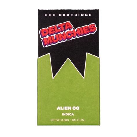 Delta Munchies 1g Hhc Cartridge Alien Og Indica Element Vape