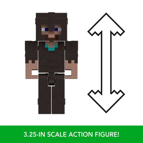 Minecraft 325 Inch Figure Steve In Netherite Armor Toyworld Australia