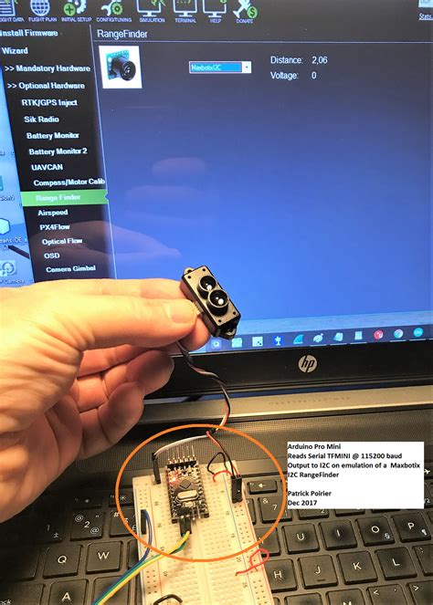 LinuxDrone Project How To Make The TFMINI Rangefinder Talk I2C