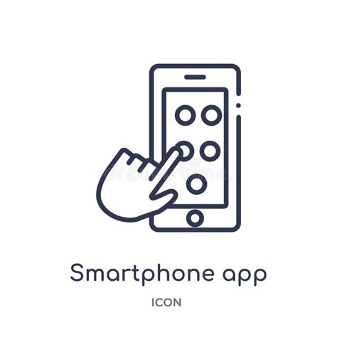 Linear Smartphone App Icon From Education Outline Collection Thin Line