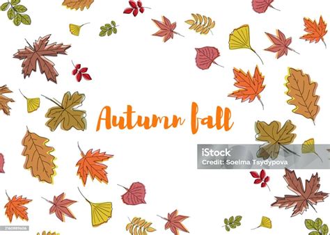 가을 빨강 주황 노랑 갈색 참나무와 단풍나무 잎 모퉁이 프레임 가을 가을 벡터 일러스트 레이 션 0명에 대한 스톡 벡터 아트 및 기타 이미지 Istock