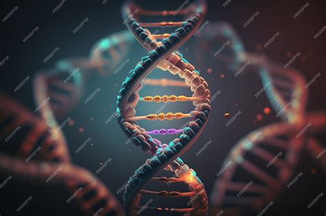 Premium Photo Dna Abstract3d Polygonal Wireframe Dna Molecule Medical