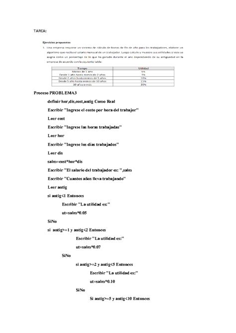 Tarea Semana 8 Principio DE Algoritmos TAREA Proceso PROBLEMA