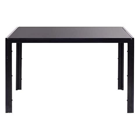 Ids Online 7 Pieces Modern Glass Dining Table Set Faxu Leather With 6